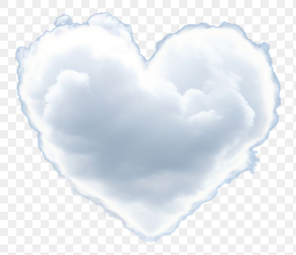PNG Heart cloud shape sky | Premium PNG - rawpixel