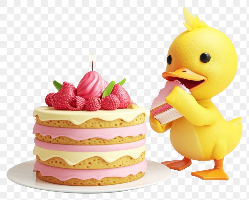 PNG Cute duck cake dessert | Free PNG - rawpixel