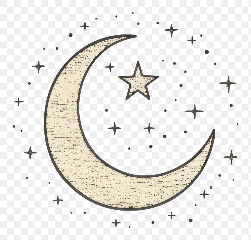 PNG Astronomy night moon calligraphy. | Free Icons - rawpixel