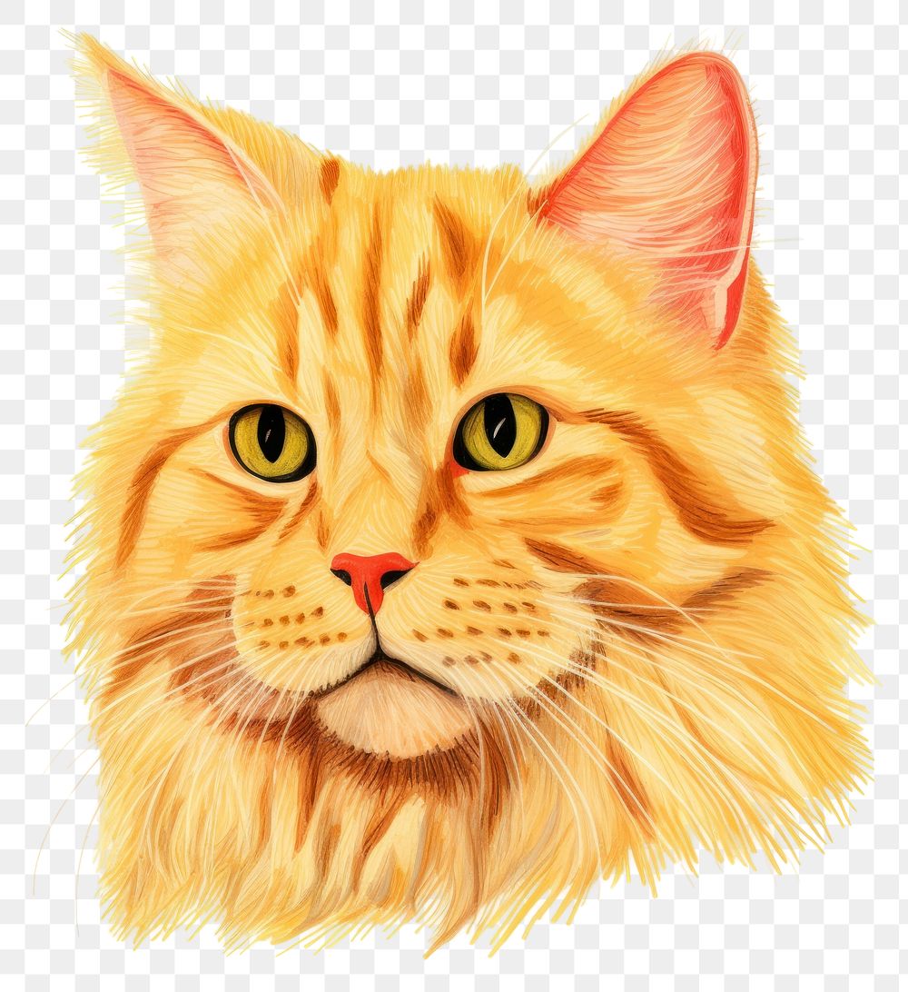 PNG Cat drawing mammal animal. | Free PNG - rawpixel