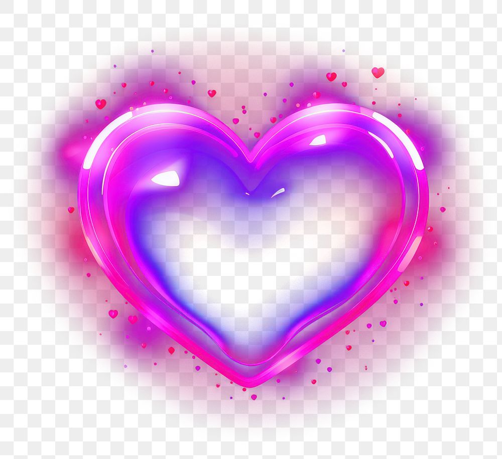 PNG Heart shape neon background | Premium PNG - rawpixel