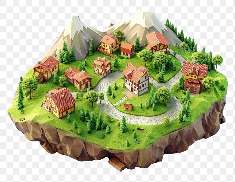 PNG Village mountain architecture outdoors | Free PNG - rawpixel