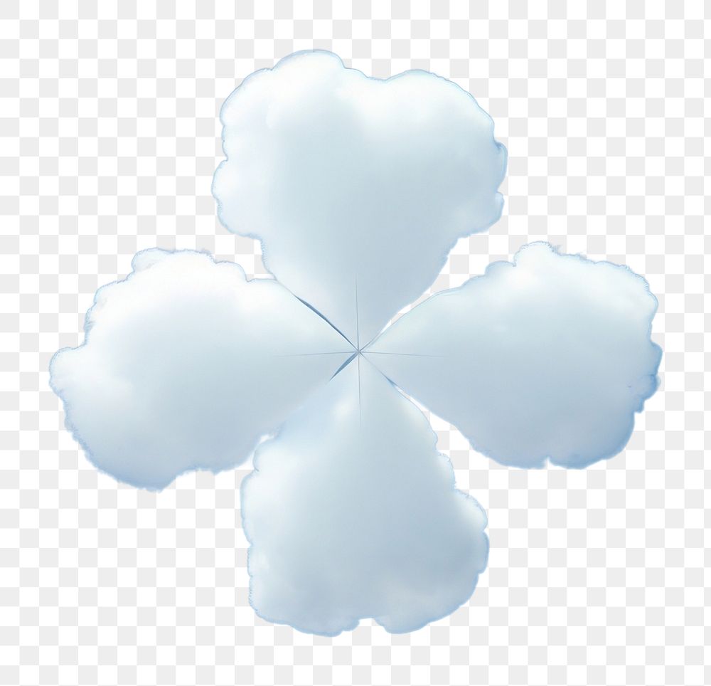PNG Cloud shaped like clover | Free PNG - rawpixel