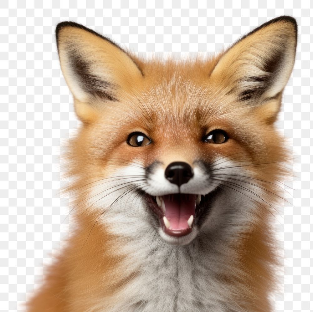 PNG Smiling fox wildlife mammal | Premium PNG - rawpixel