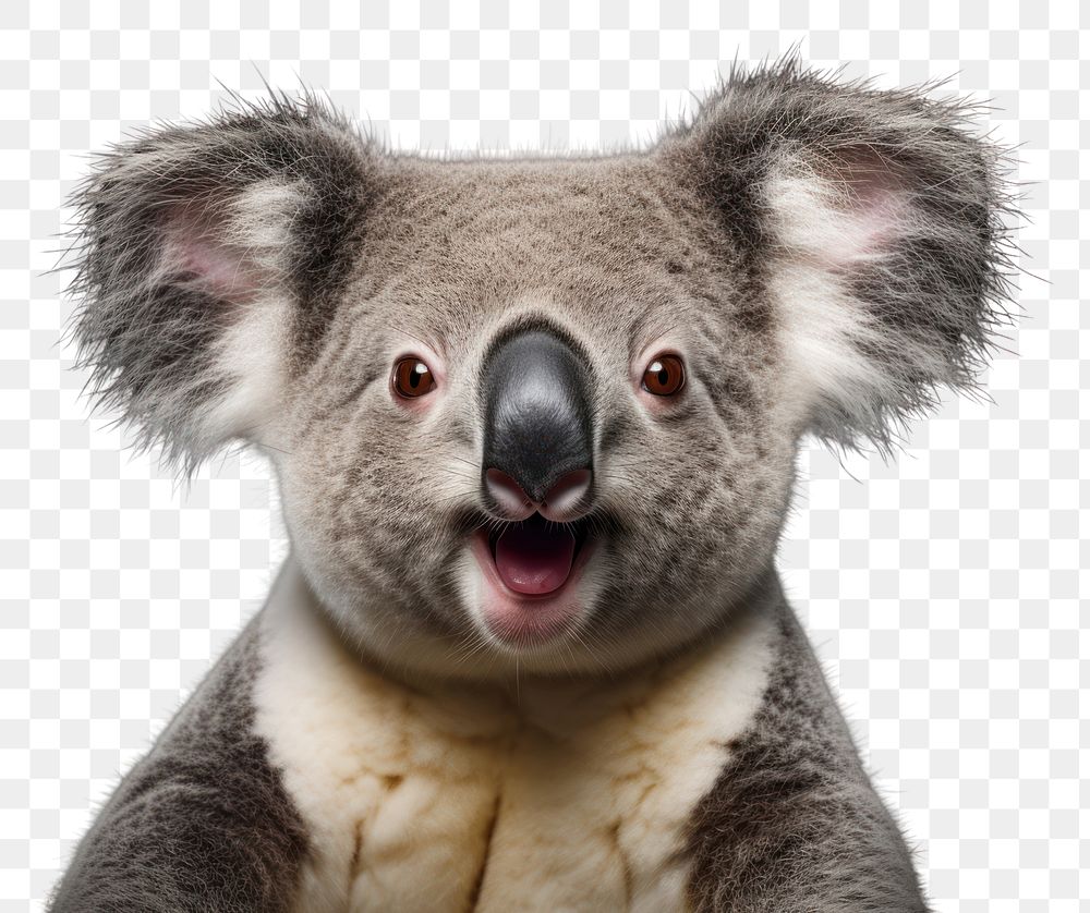 PNG Smiling koala wildlife mammal | Premium PNG - rawpixel