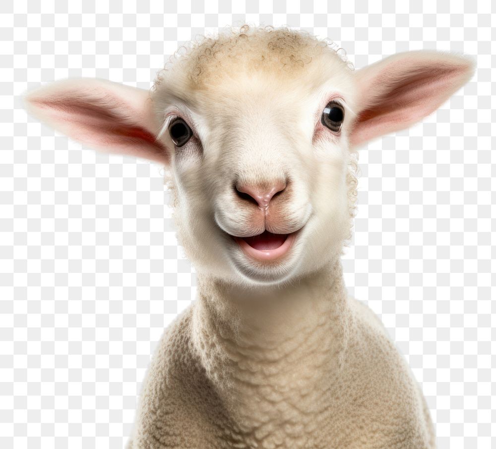 PNG Smiling lamb livestock animal | Premium PNG - rawpixel