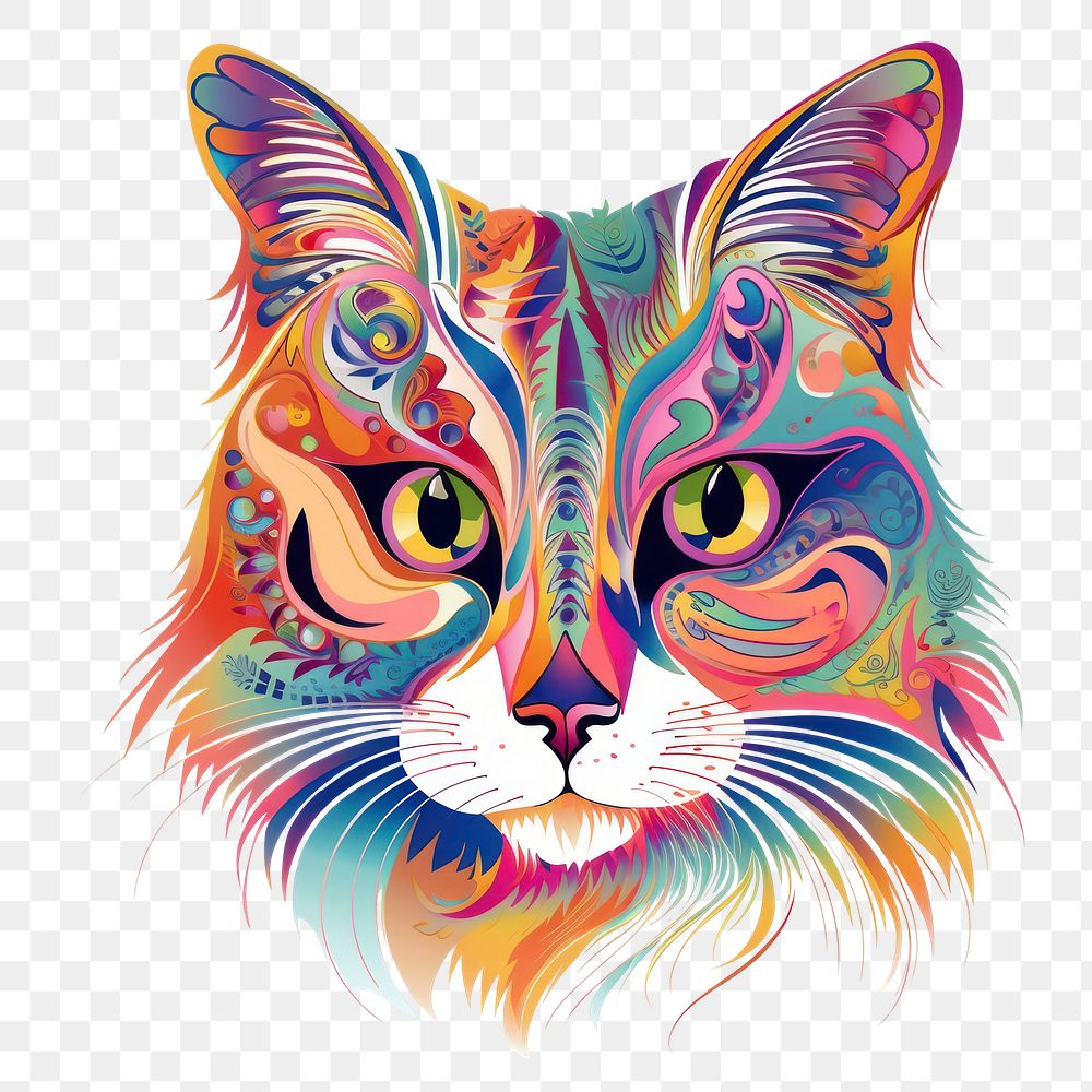 PNG Cat drawing mammal animal. | Free PNG - rawpixel