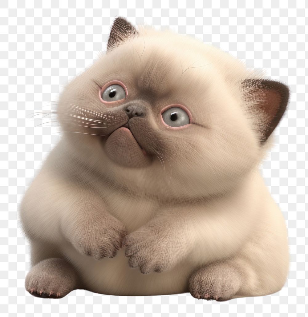 PNG Chubby baby siamese cat | Premium PNG - rawpixel