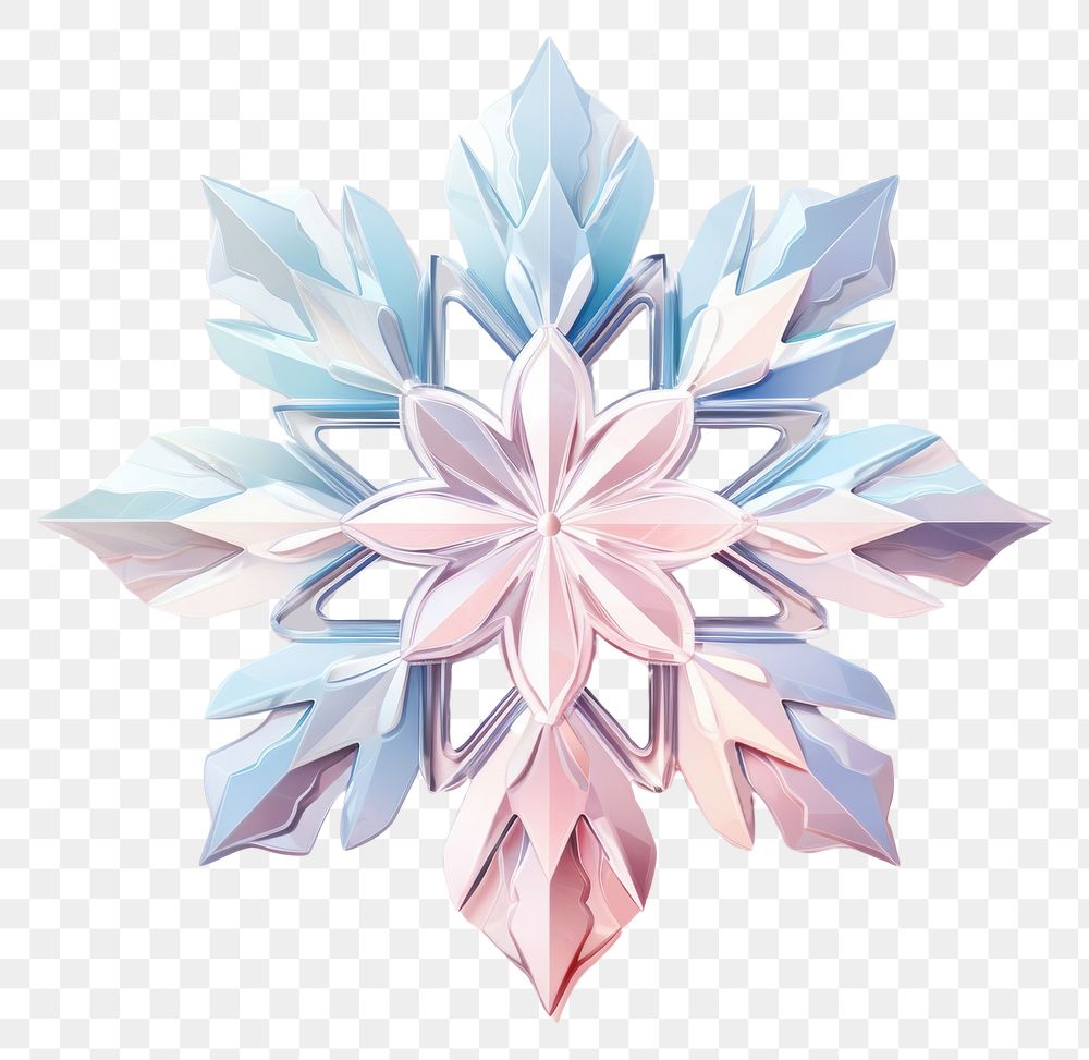 PNG snowflake art origami paper. | Free PNG - rawpixel