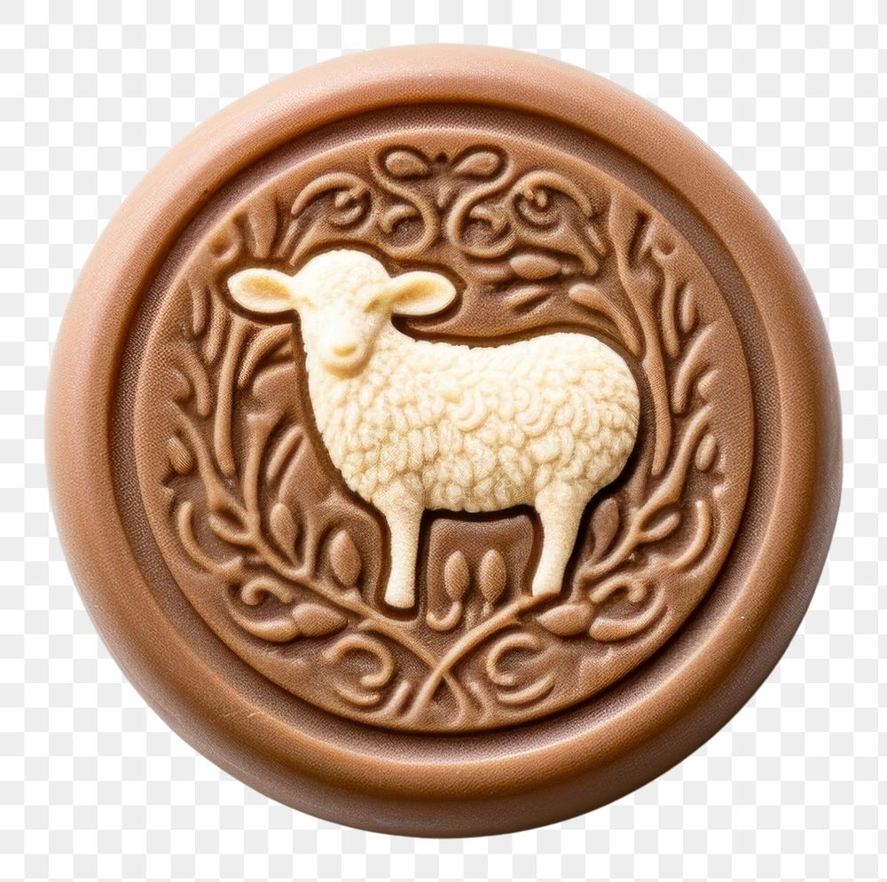 PNG Sheep Seal Wax Stamp | Premium PNG - rawpixel
