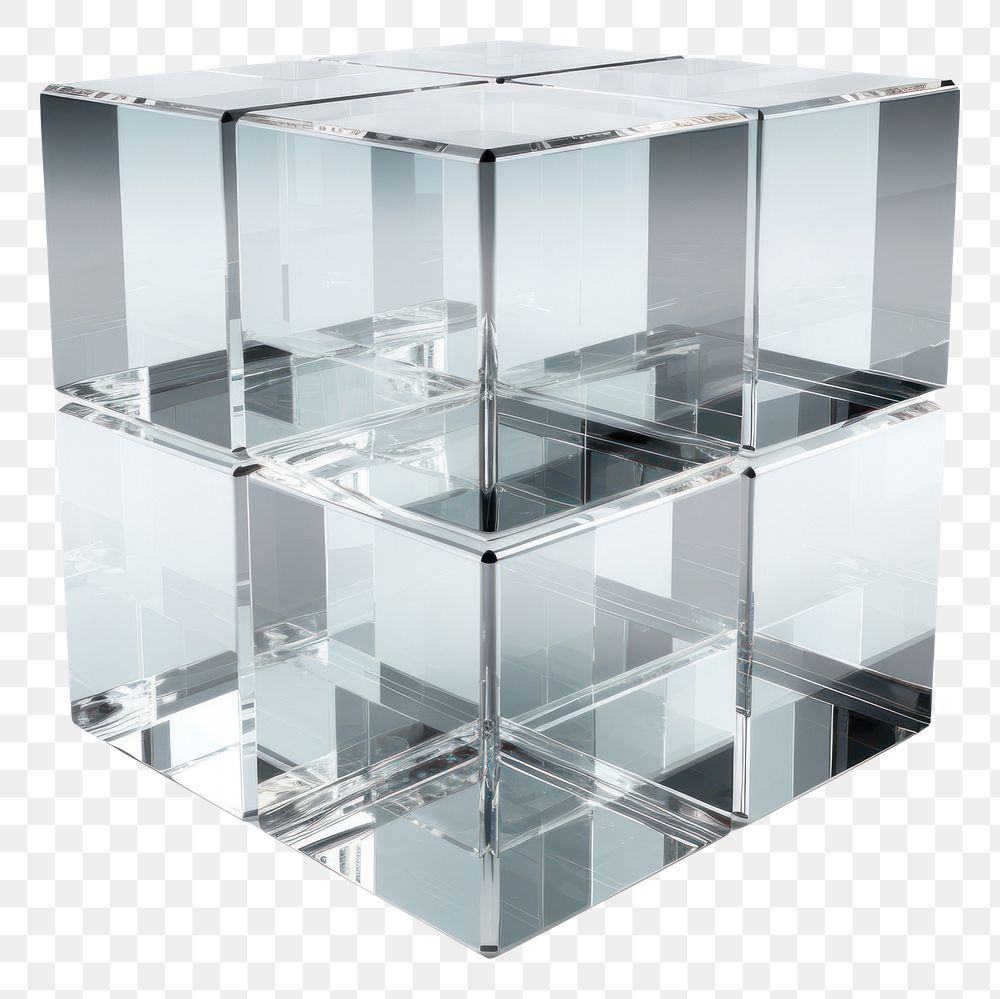 PNG Cuboid crystal glass white | Free PNG - rawpixel