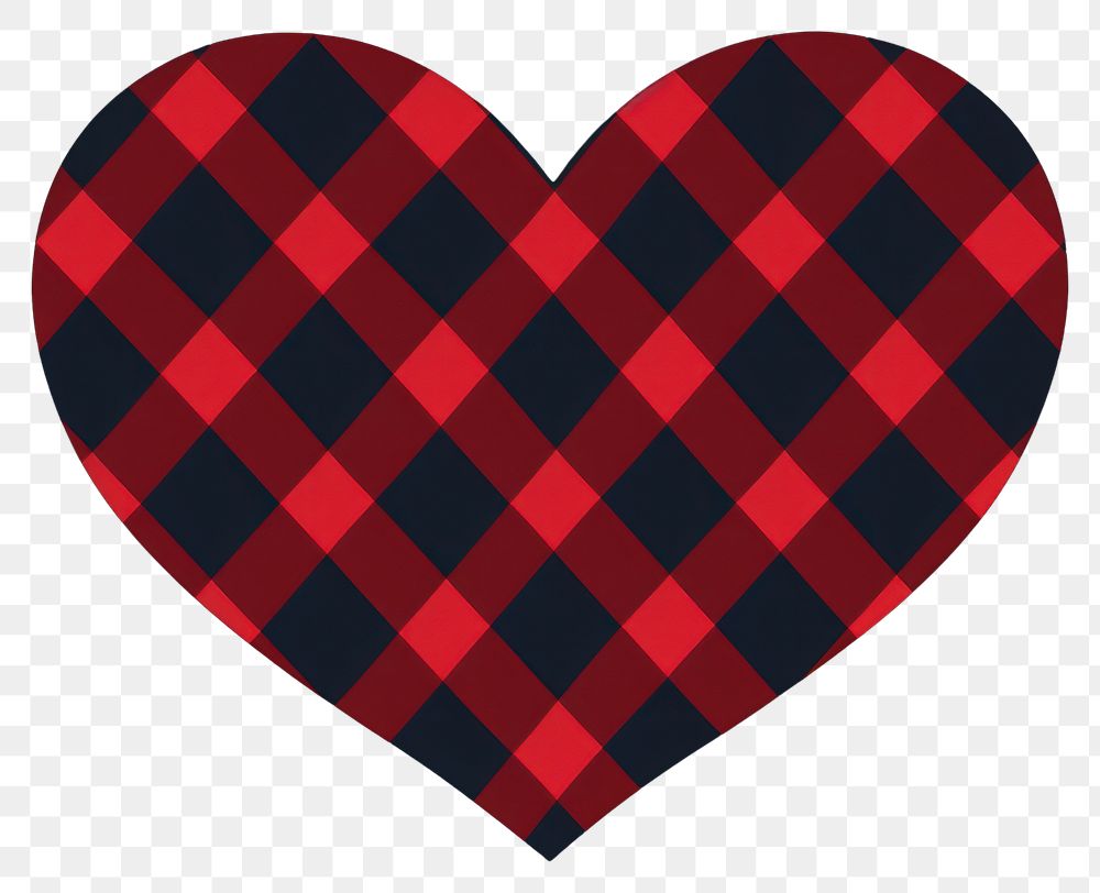 PNG Heart pattern plaid red. | Premium PNG - rawpixel