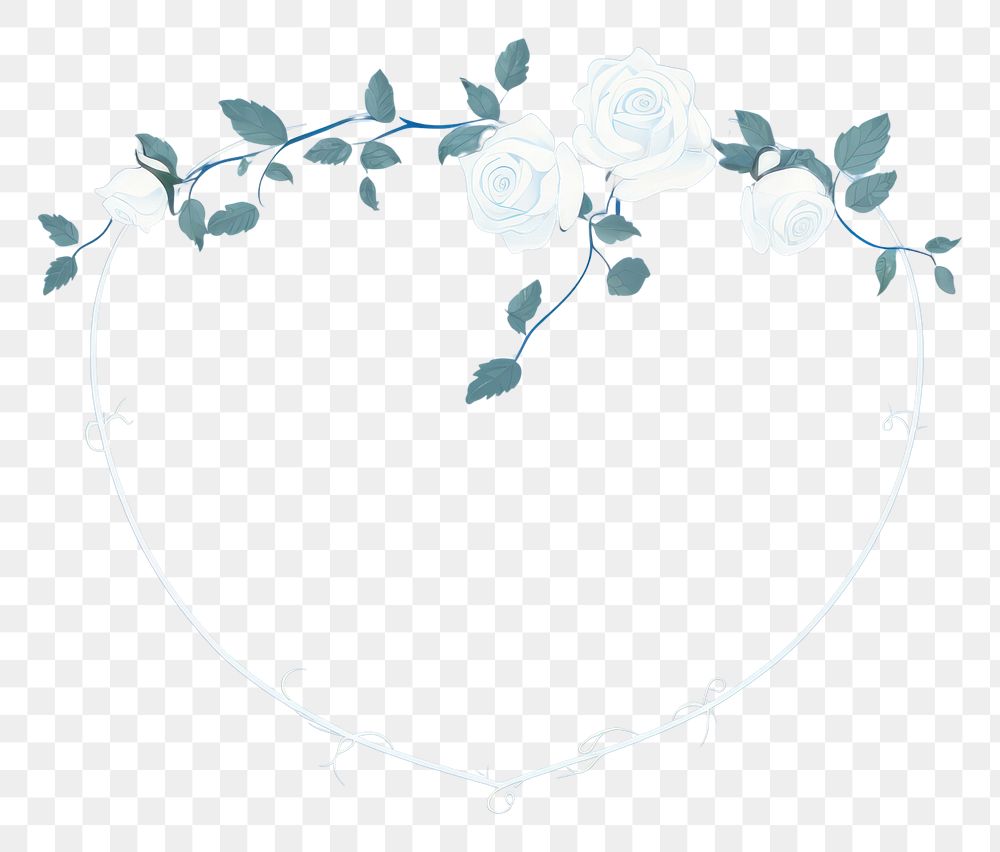 PNG Blue rose frame outdoors | Free PNG - rawpixel