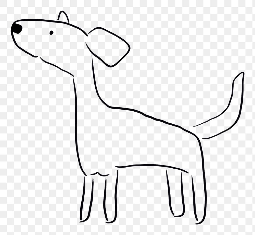 PNG Dog sketch drawing animal. | Free PNG - rawpixel