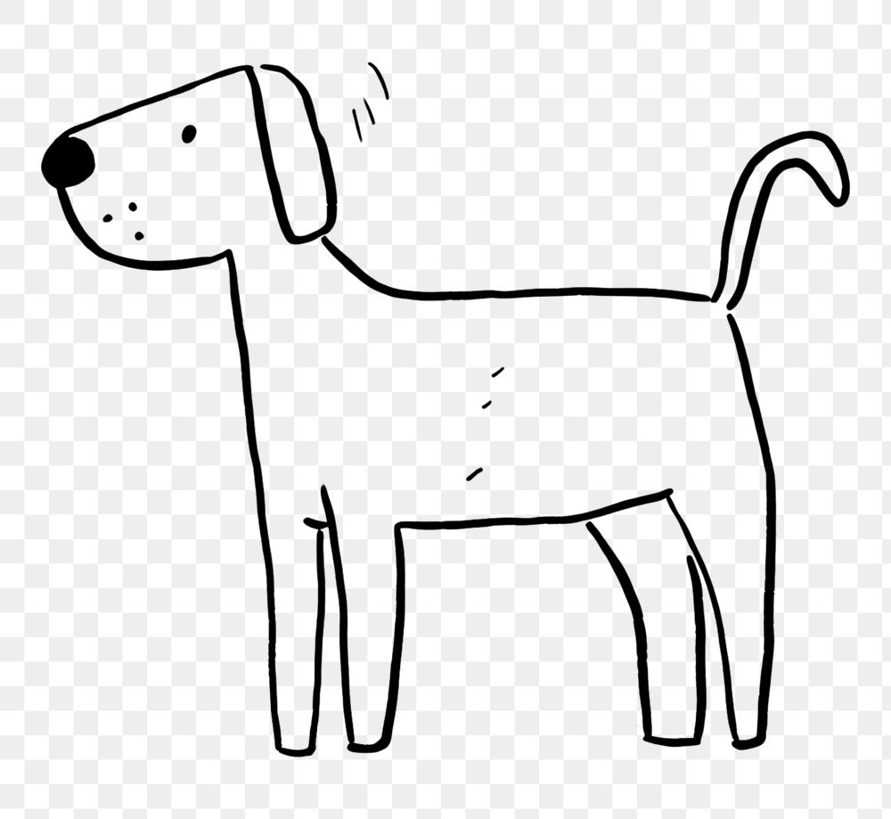 PNG Dog sketch drawing animal. | Premium PNG - rawpixel