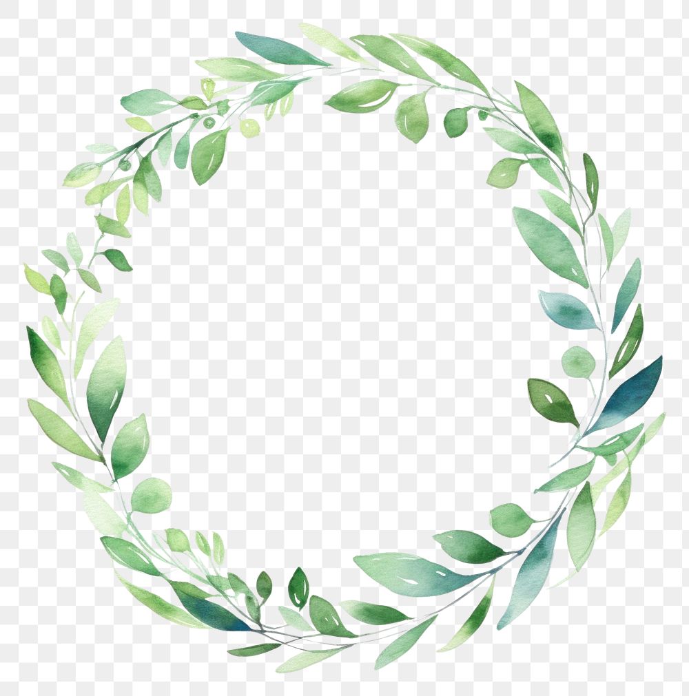 PNG Green leaf circle border | Premium PNG - rawpixel