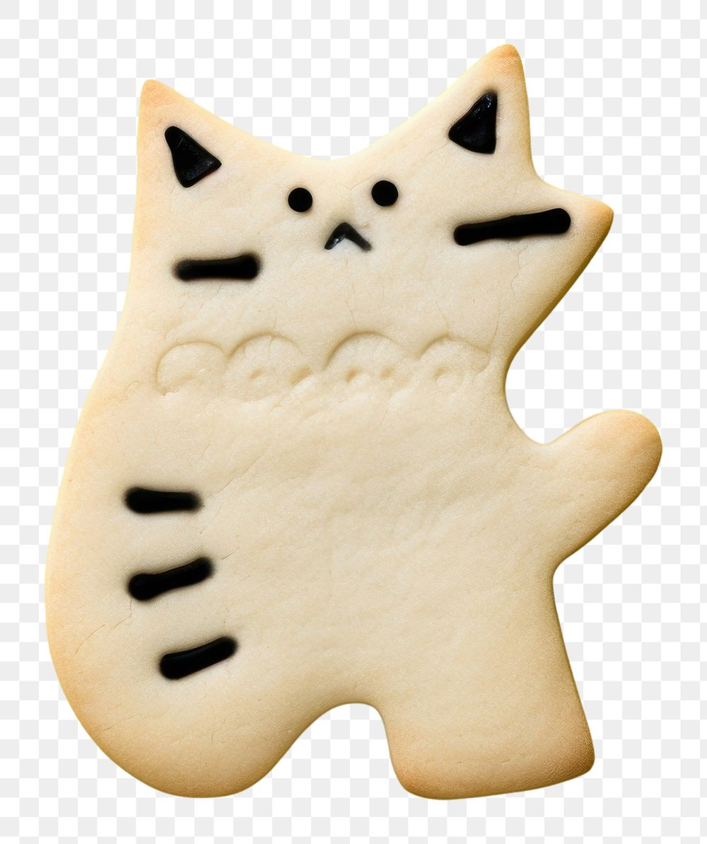 PNG Cute cat-shaped cookie simple | Free PNG - rawpixel