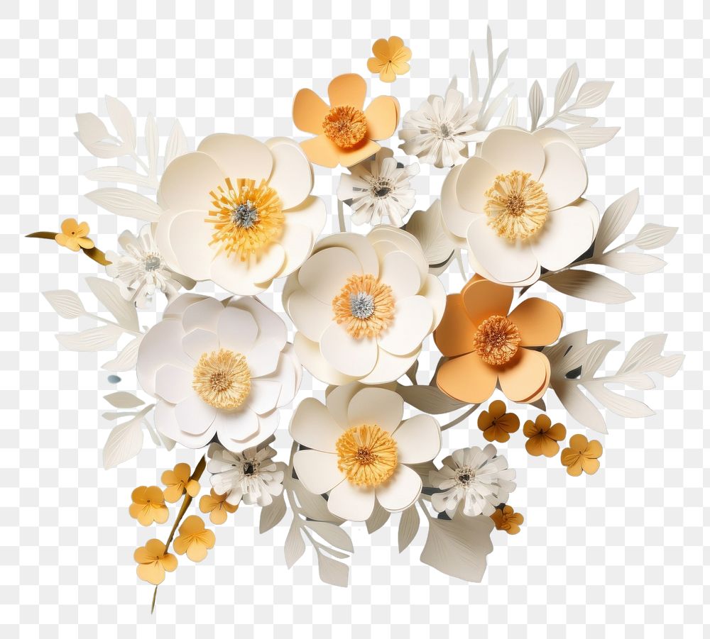 PNG White paper flowers bouquet | Premium PNG - rawpixel