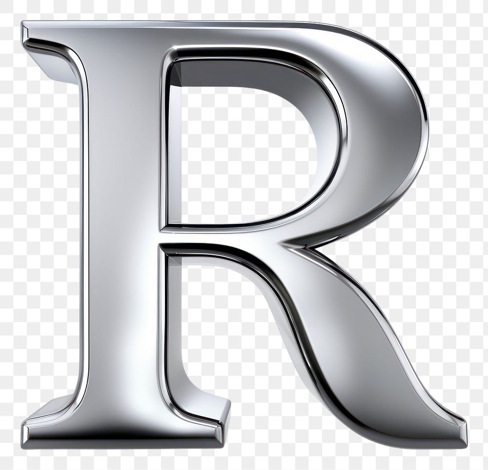 PNG R letter shape Chrome | Premium PNG - rawpixel