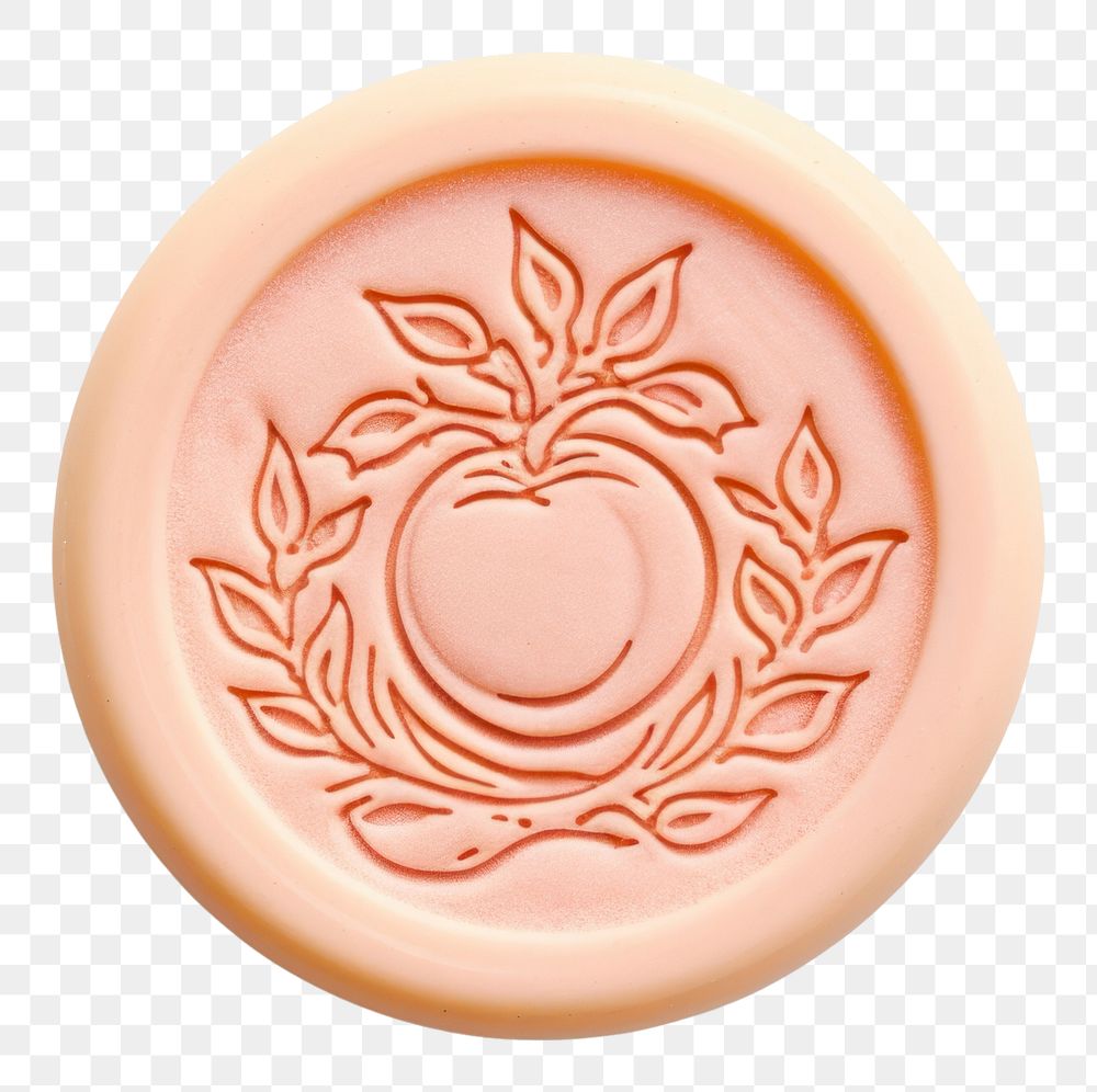 PNG Seal Wax Stamp peach | Premium PNG - rawpixel