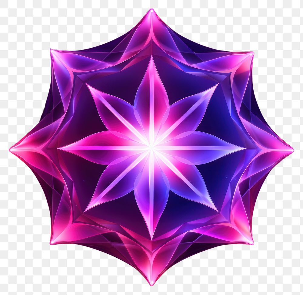 PNG Purple and pink octagram | Free PNG Illustration - rawpixel