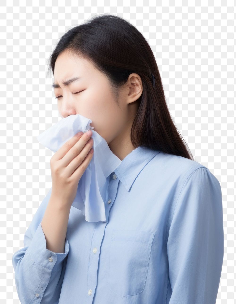 PNG Asian Female coughing Sickness | Free PNG - rawpixel