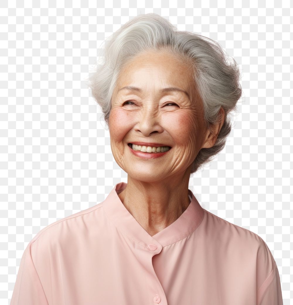PNG Grandmother smiling face portrait | Free PNG - rawpixel