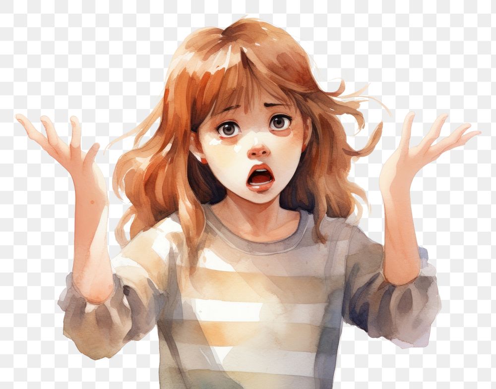 PNG girl angry face expression | Free PNG - rawpixel