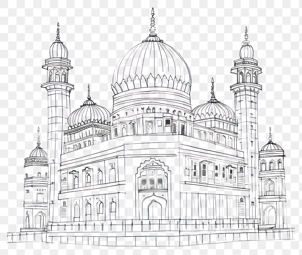 PNG India sketch architecture building. | Free PNG - rawpixel