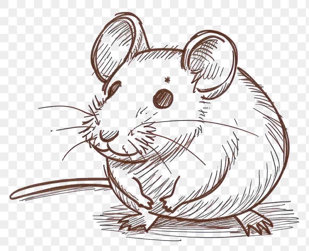 PNG Drawing rodent mammal sketch | Free PNG - rawpixel