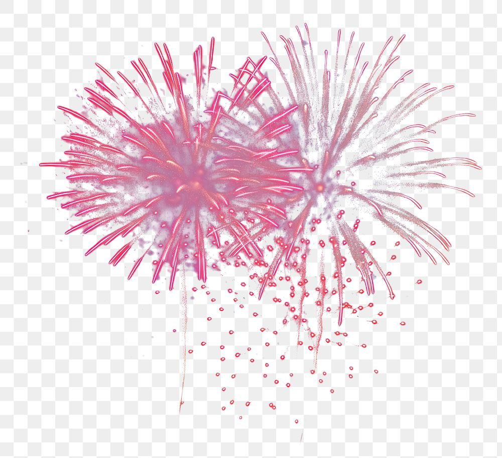 PNG Fireworks outdoors night pink. | Free PNG - rawpixel