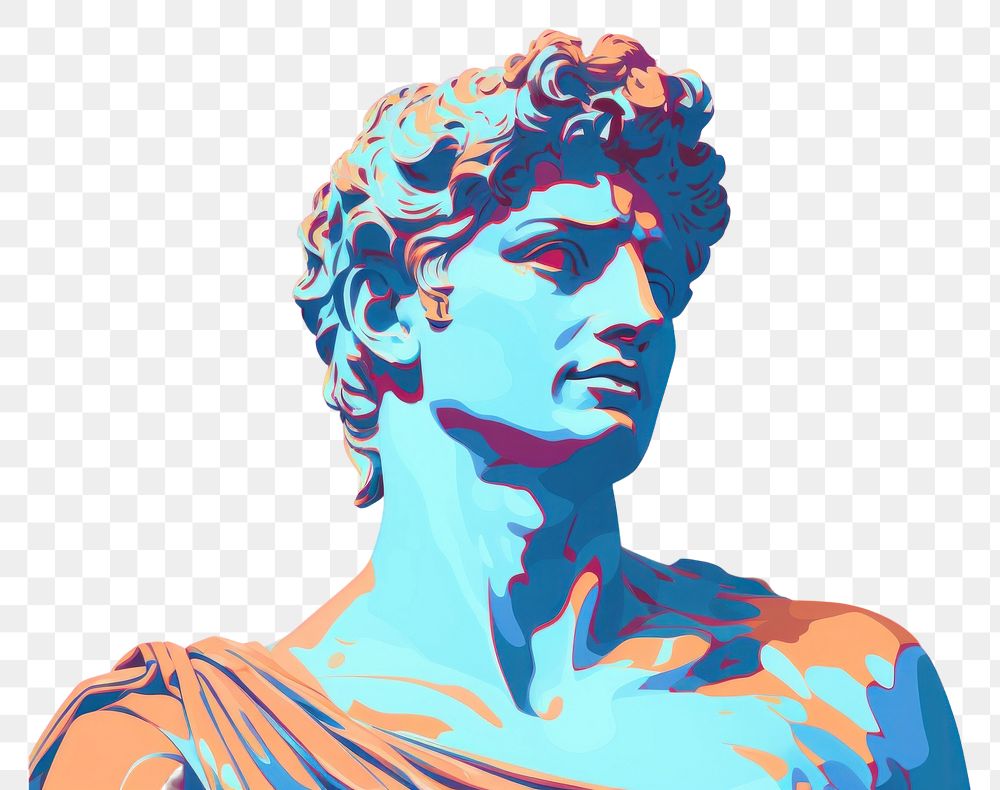 PNG Greek statue art painting | Free PNG - rawpixel