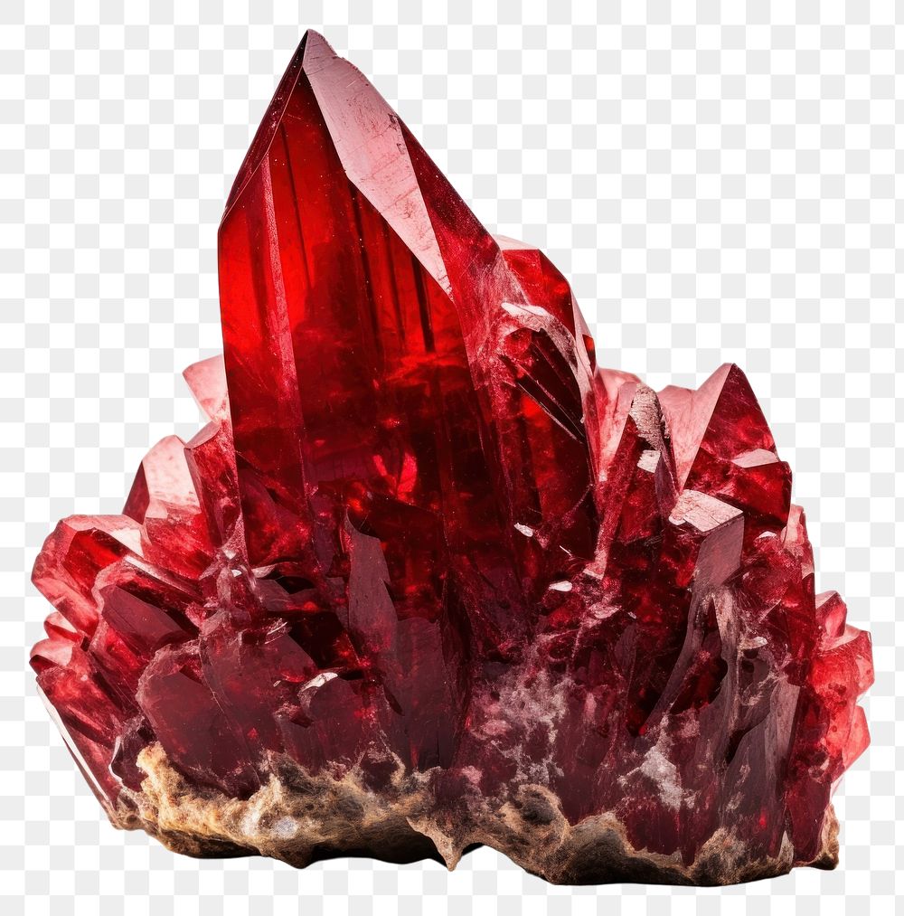 PNG Red crystal gemstone mineral | Premium PNG - rawpixel
