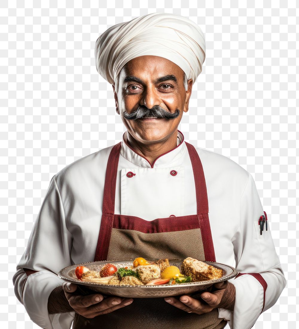 PNG Indian chef adult food | Premium PNG - rawpixel