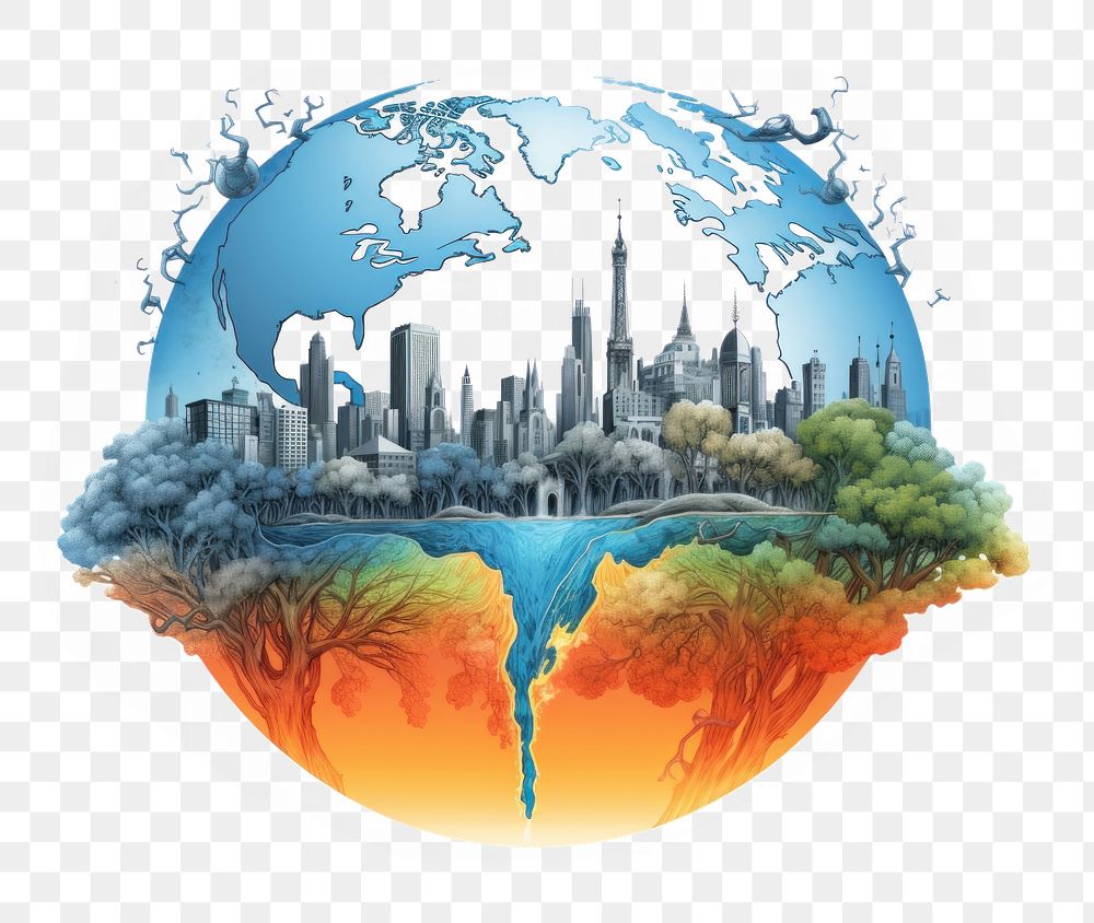 PNG Climate change landscape outdoors | Free PNG - rawpixel