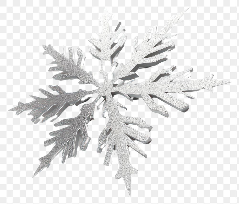 PNG Paper silver Glitter Snowflake | Premium PNG - rawpixel