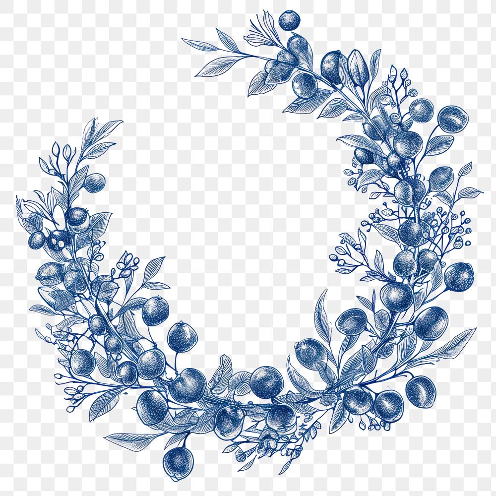 PNG Circle frame mistletoe pattern | Free PNG - rawpixel