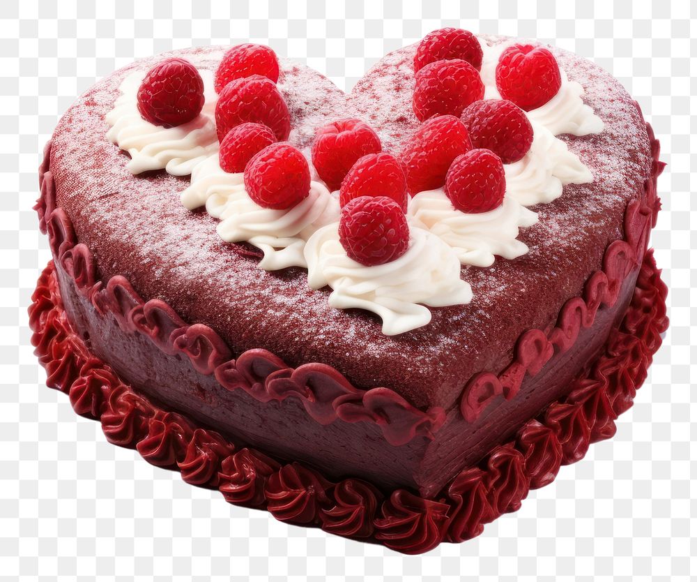 PNG Cake heart shape raspberry | Premium PNG - rawpixel