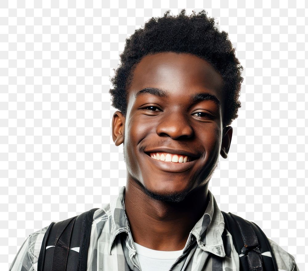 PNG African student portrait smiling | Free PNG - rawpixel