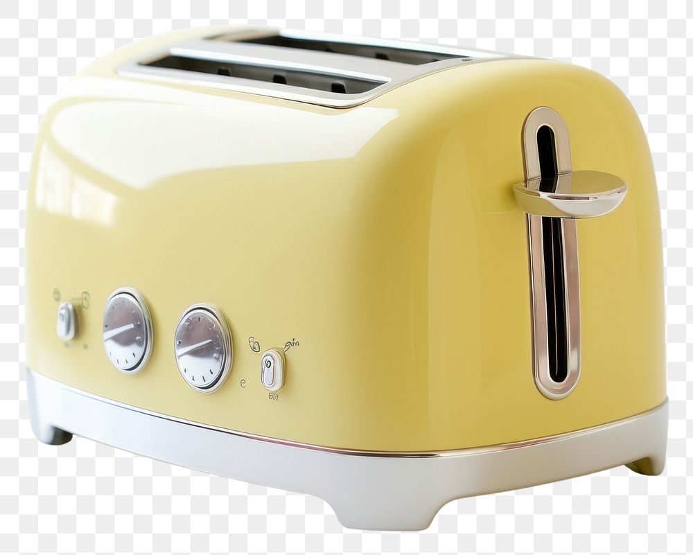 PNG yellow retro minimal toaster | Premium PNG - rawpixel