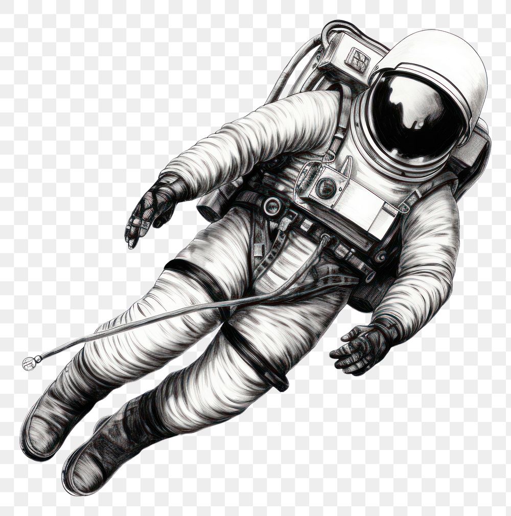 PNG Astronaut space drawing sketch | Free PNG - rawpixel