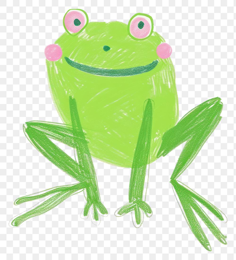 PNG Cute ribbit illustration amphibian | Free PNG - rawpixel