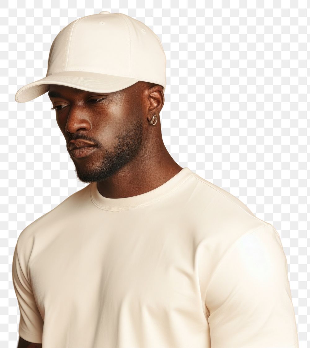 PNG Cap mockup portrait adult | Free PNG - rawpixel