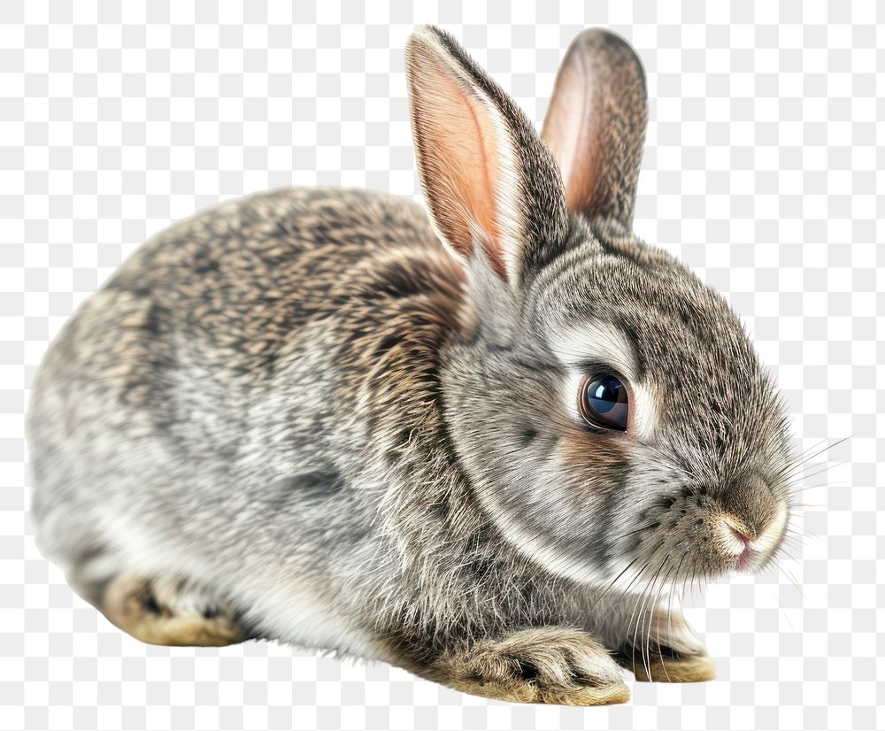 PNG Easter grey bunny animal | Free PNG - rawpixel