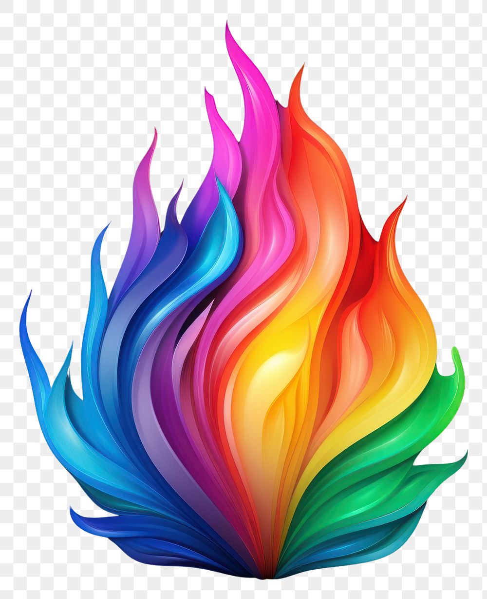 PNG 3D render neon fire | Premium PNG - rawpixel