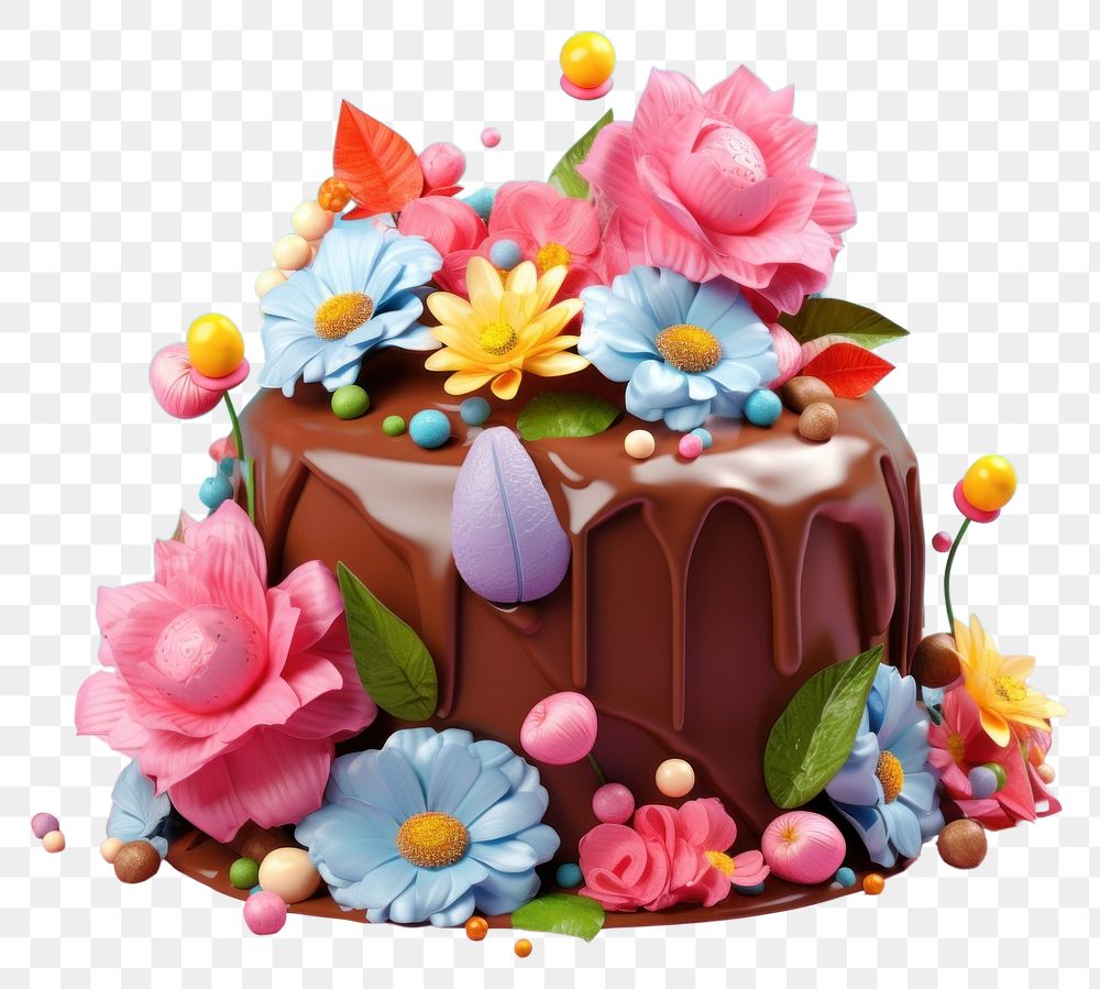 PNG Dessert flower icing plant | Free PNG - rawpixel