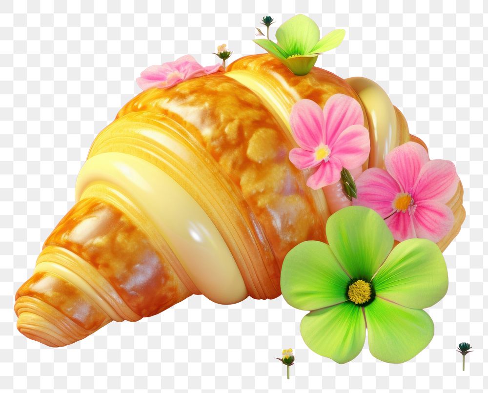 PNG Croissant flower plant food. | Premium PNG - rawpixel