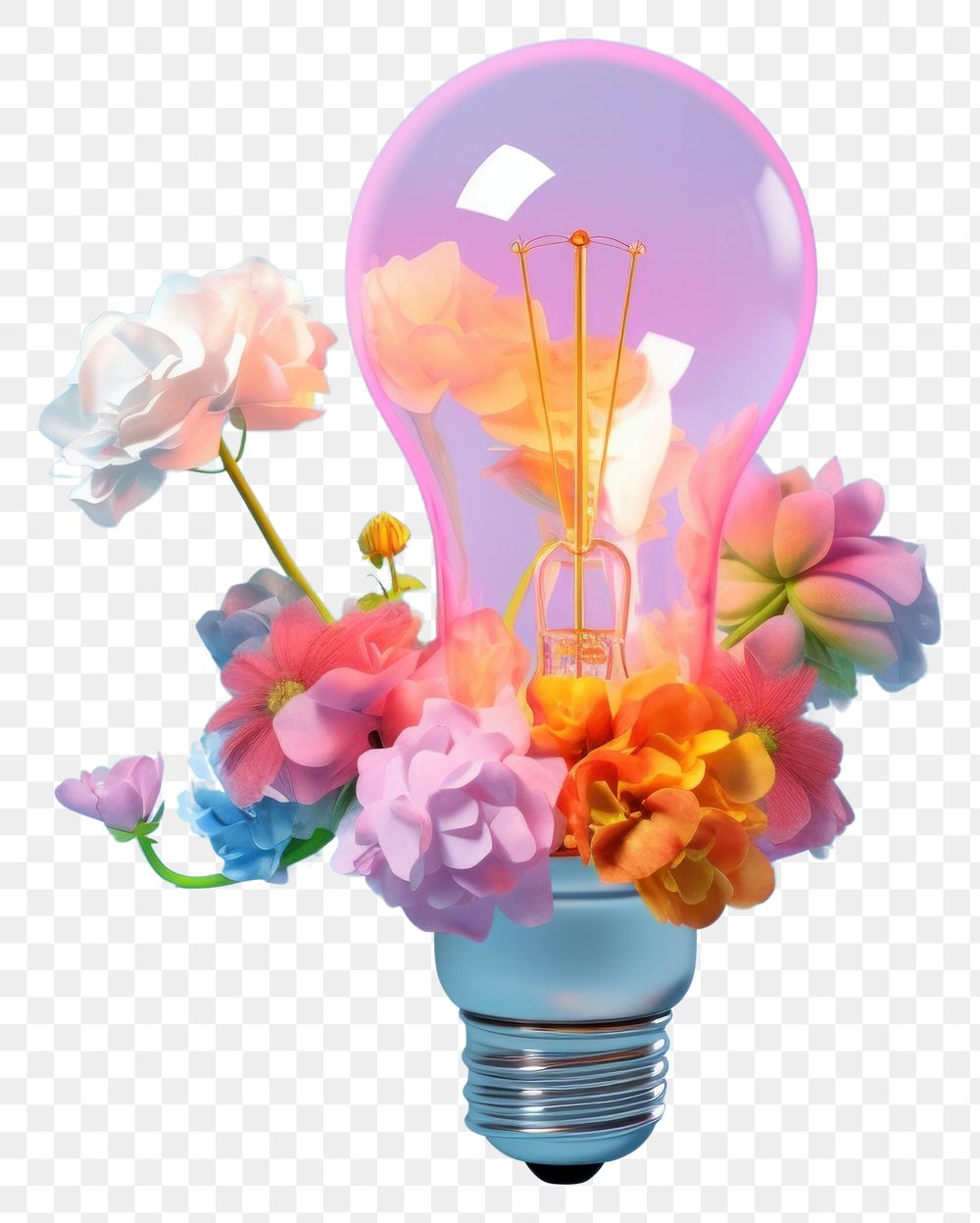 PNG Lightbulb lamp inflorescence decoration | Free PNG - rawpixel