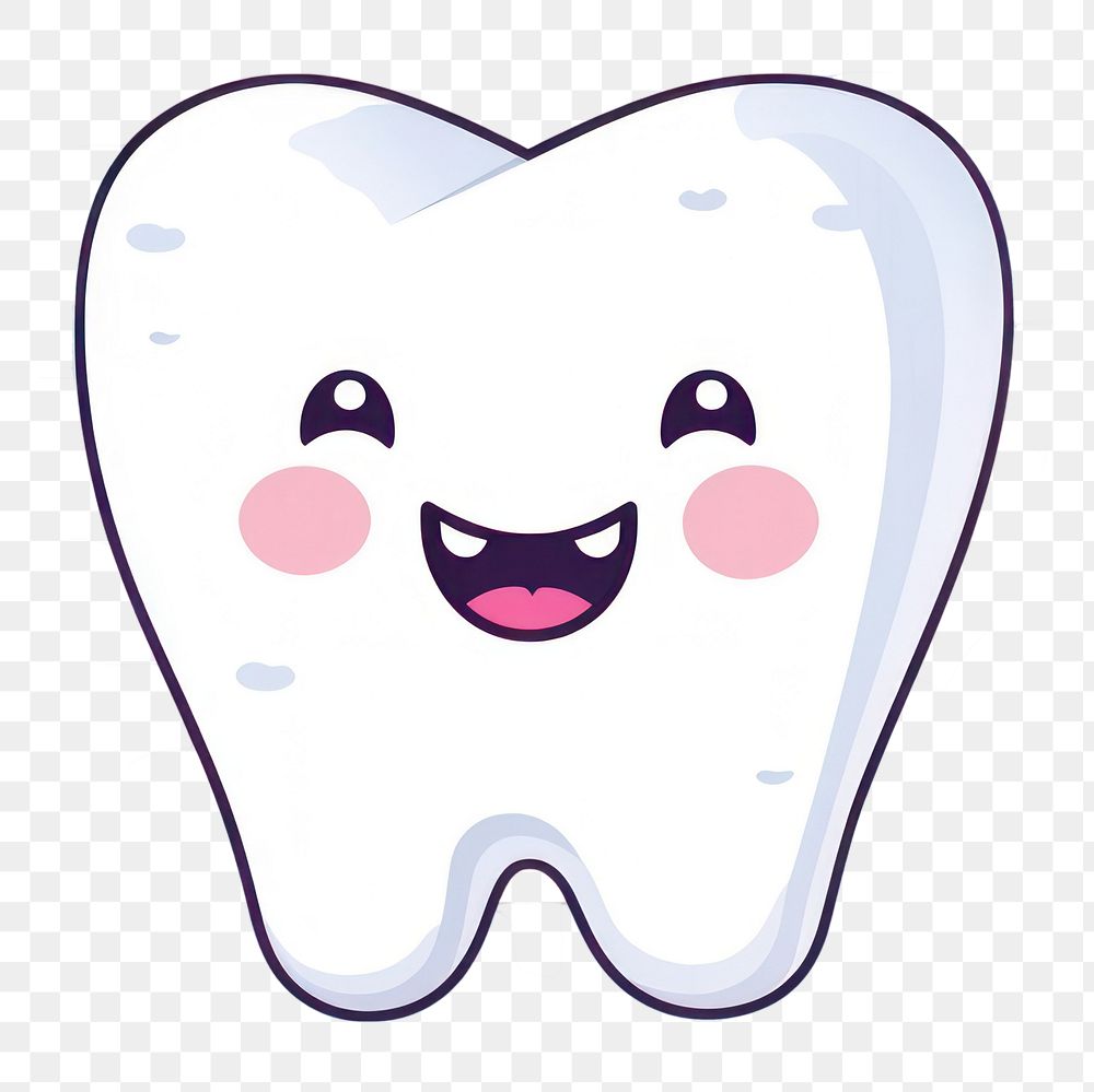 PNG Tooth sticker cartoon illustrated | Free PNG - rawpixel