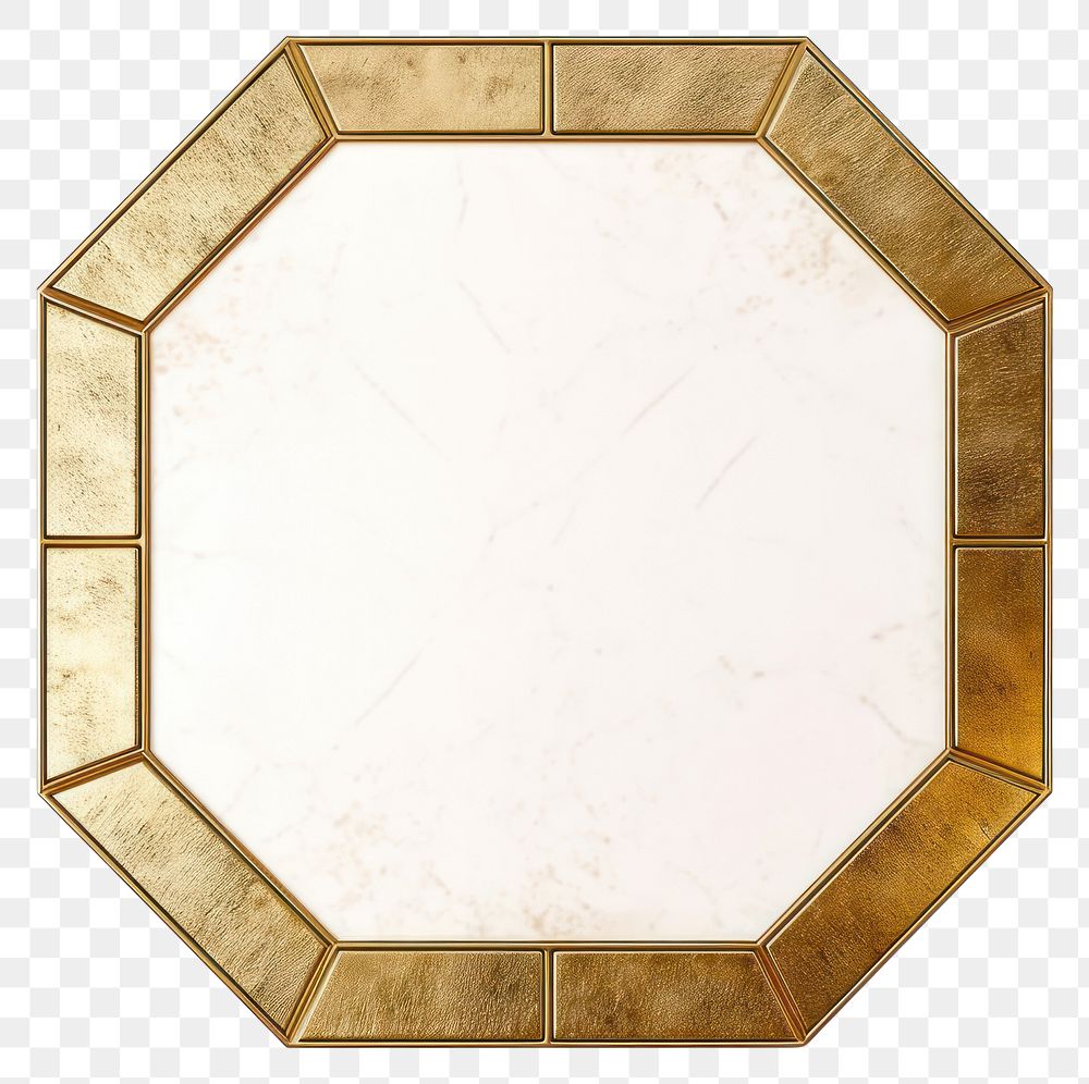 PNG Octagon frame gold white | Free PNG - rawpixel